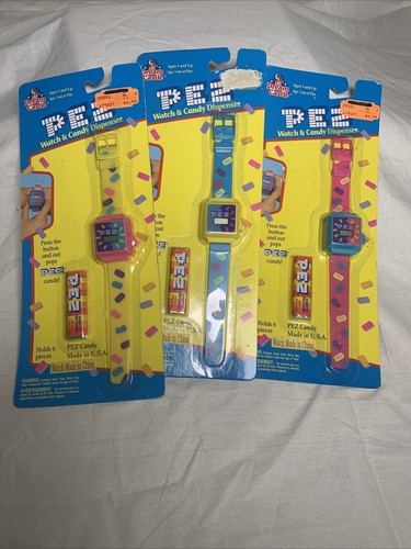 LOT OF 3 PEZ Watch and Candy Dispenser Vintage Rare, Dream Castle, 1994 ...