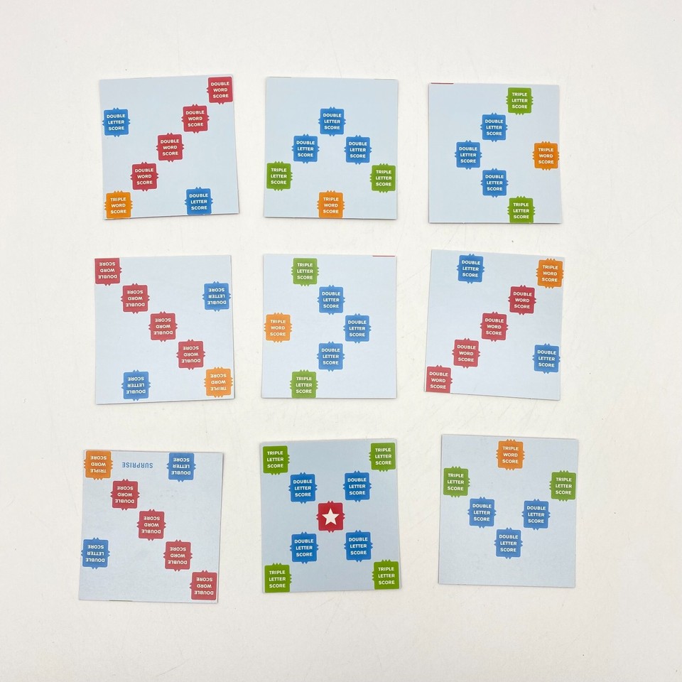 Scrabble Switch-Up 9 Mini Boards Hasbro 2009 Replacement Pieces Parts ...