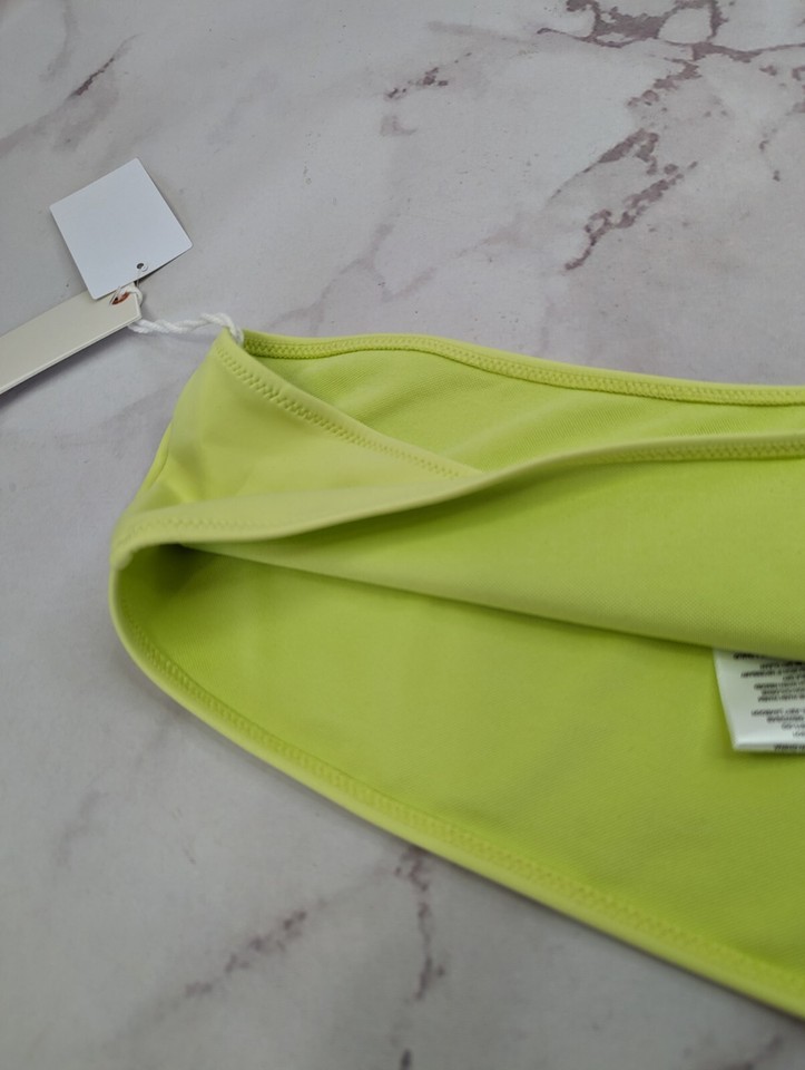 Good American Swim Top Women 1 Small Green Key Lime Scuba One Shoulder ...