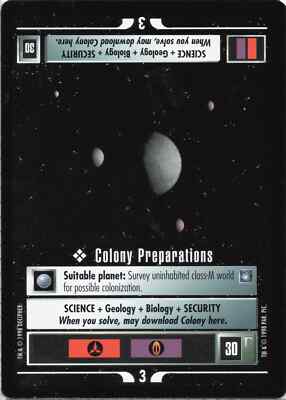 Star Trek CCG Colony Preparations Near-Mint/NM Uncommon – DS9 1998 | eBay