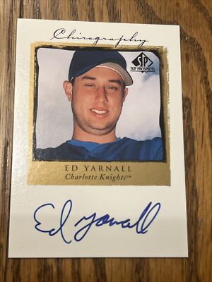 1999 SP Top Prospects Chirography #EY Ed Yarnall Autograph | eBay