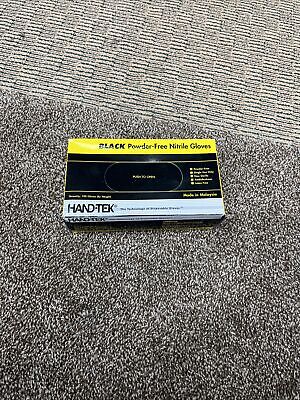Hand-Tek Black Nitrile Disposable Gloves Powder-Free X-Large 100 Per ...