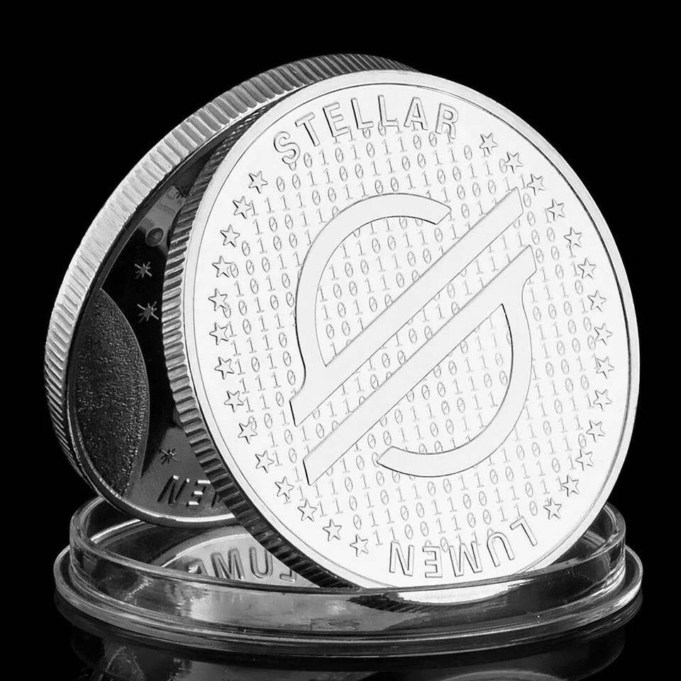 Silver Plated Lumen Stellar XRP Cryptocurrency Collectible Crypto Coin ...