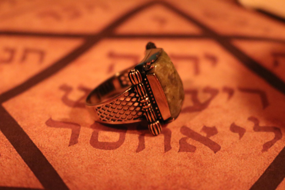 KING SOLOMON KABBALAH Ring–Torah Scroll Talisman,Spiritual Authority ...