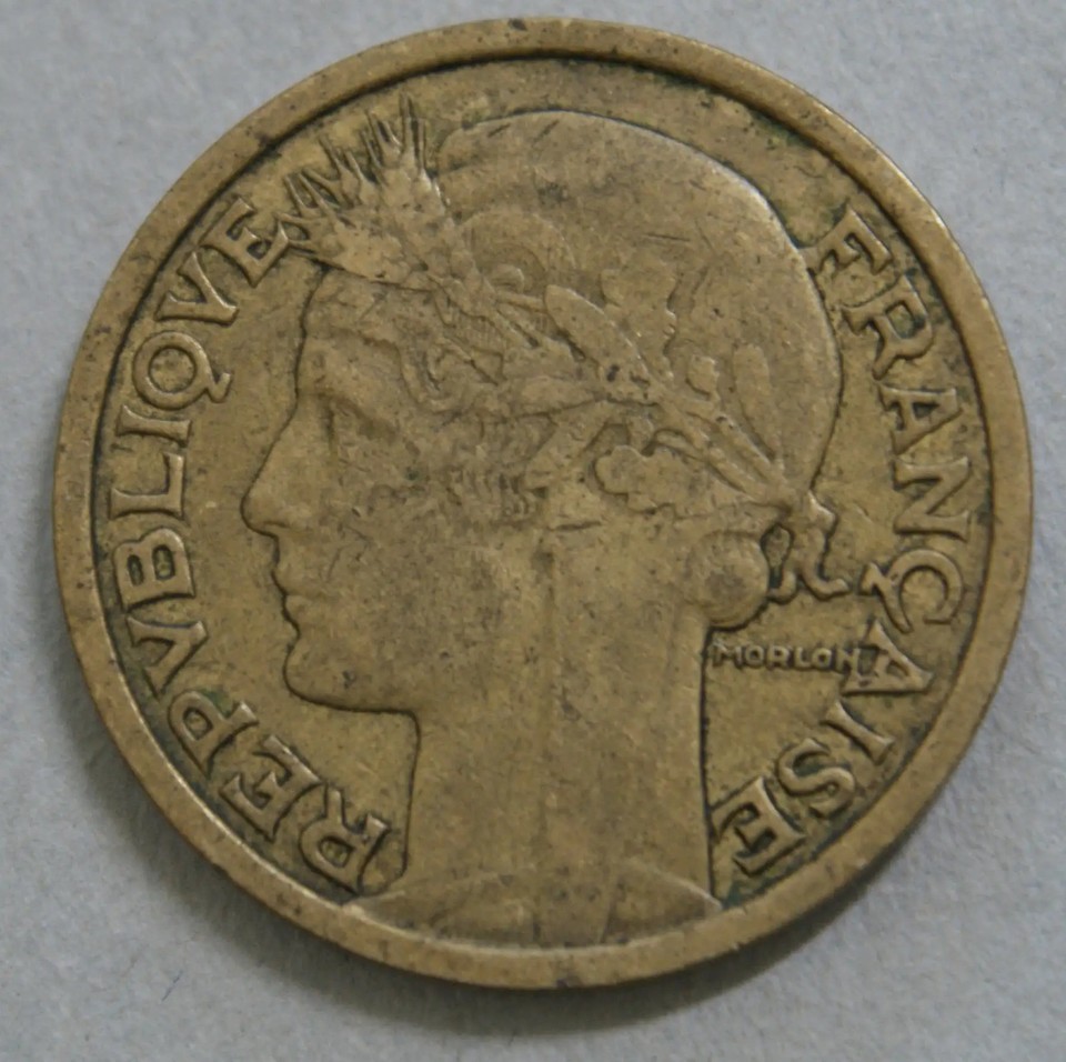 (FR1) FRANCE - 2 Francs 1935 Morlon rare et joli, Bronze -Aluminium DVGM-130-3 | eBay