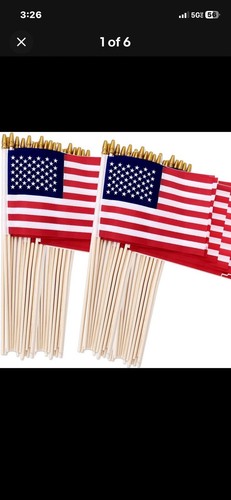 Versatile 100-Pack Mini American Flags - 4x6 Size for Indoor & Outdoor ...