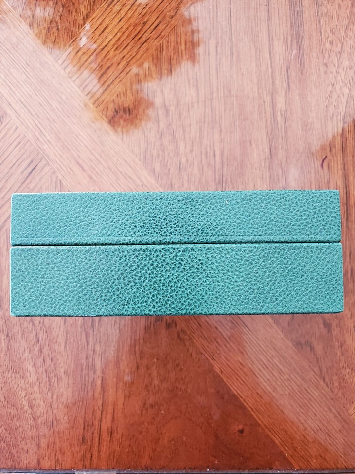 ROLEX GREEN LEATHER WATCH CASE W/Leather Card Case 68.00.04 | eBay