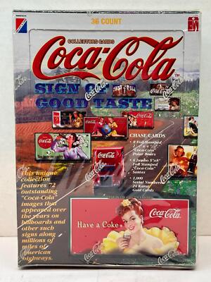 Coca Cola Coke Sign of Good Taste Trading Card Box 36 Packs Collect-a ...