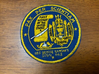 USN Navy Ballistic Missile Submarine SSBN 643 Patch USS George Bancroft ...