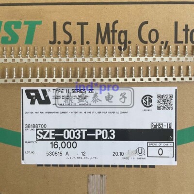 16000PCS/Box New SZE-003T-P0.3 Connector Terminal Wire Gauge 26-30AWG ...