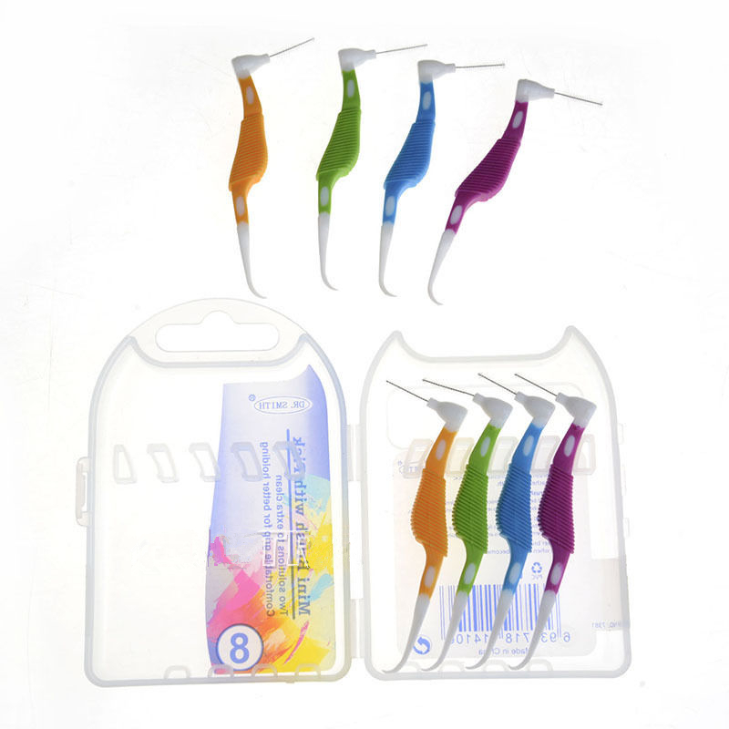 40pcs Dental Oral Care Interdental Floss Brush Tooth Pick 0.7mm 8 Pcs ...