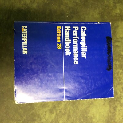CATERPILLAR CAT PERFORMANCE HANDBOOK EDTION 28 MANUAL BOOK | eBay