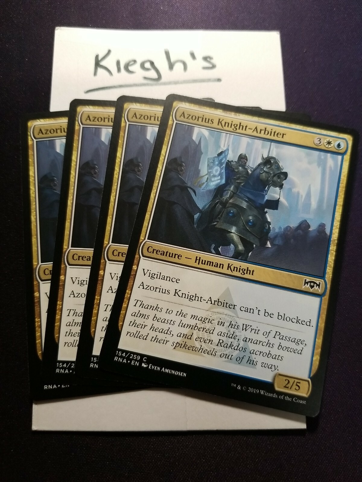 Mtg Azorius Knight-Arbiter x4 | eBay