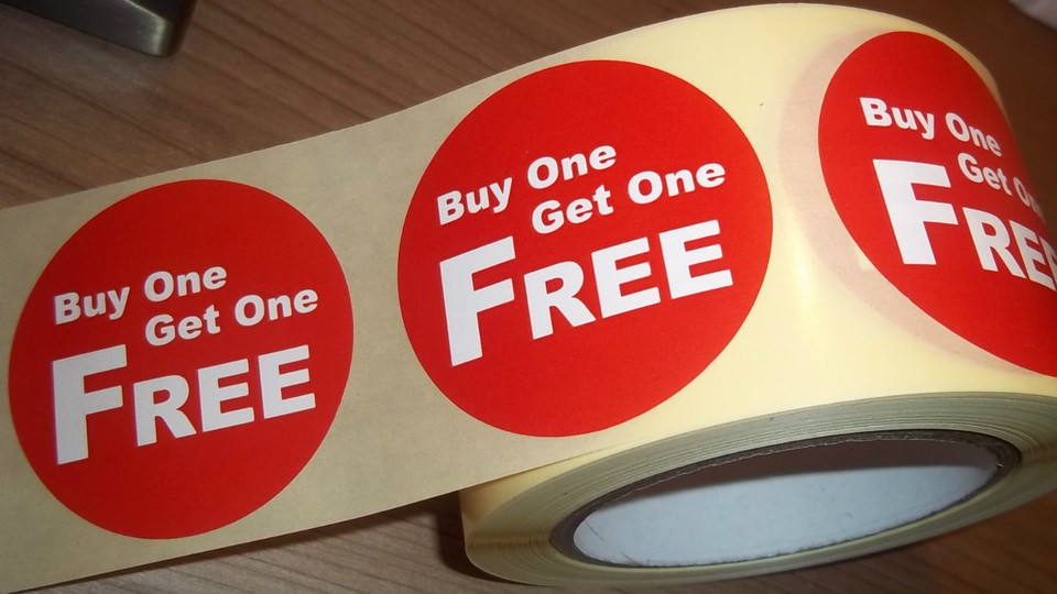 Buy One Get One Free / Buy Two Get One Free - Stickers / Labels / Price ...