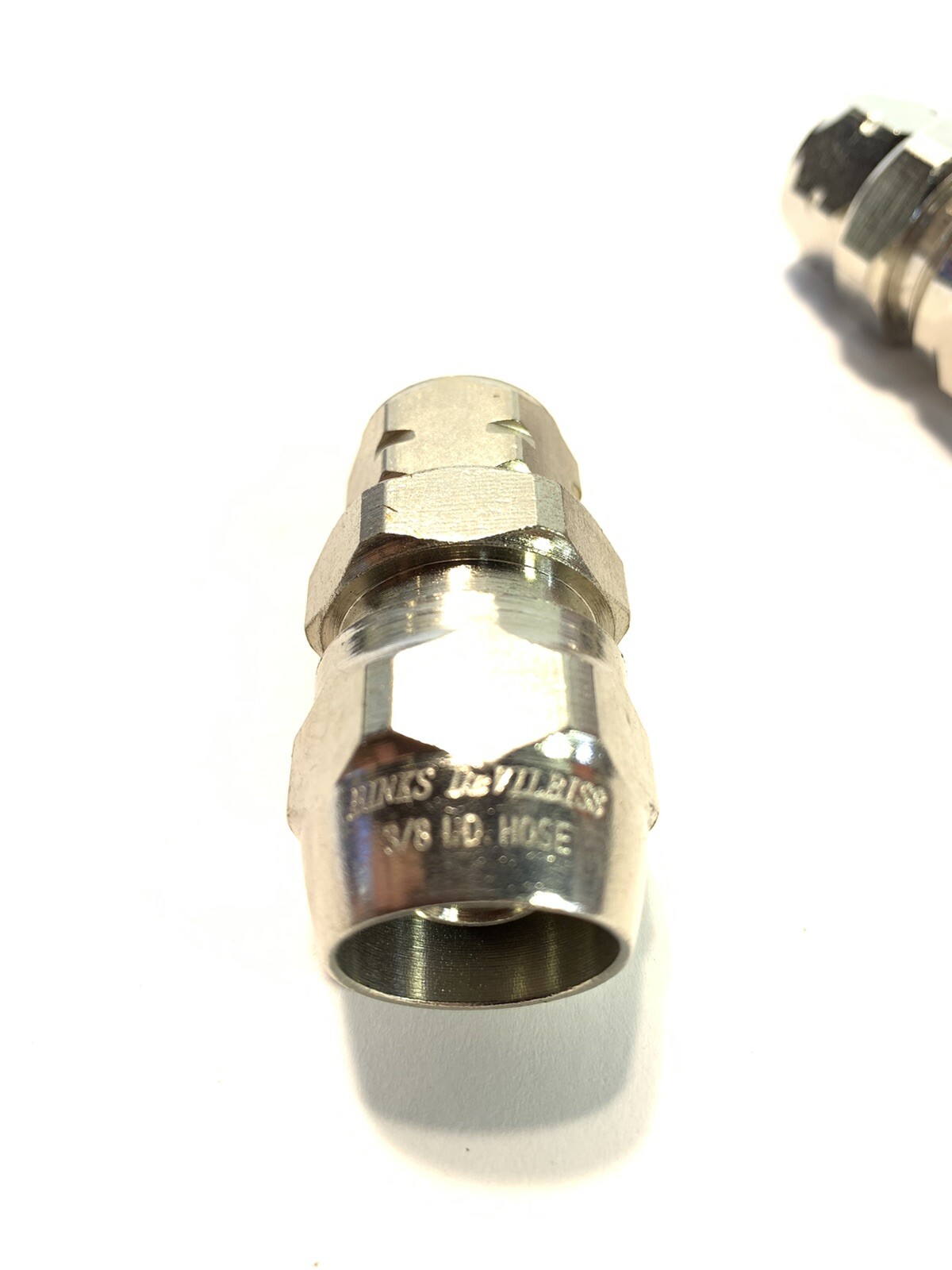 QTY-2 Binks DeVILBISS 72-1328 Swivel Connector Fitting 3/8 NPS x 3/8 ID ...