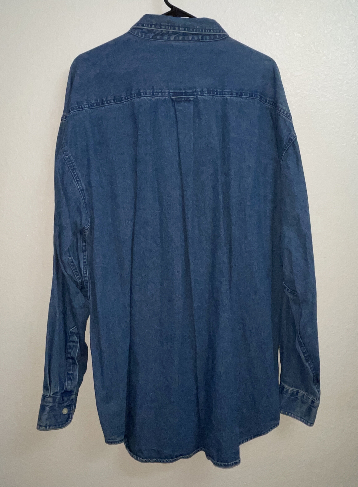 Vtg Marvin The Martian Warner Bros Denim Button Down … - Gem