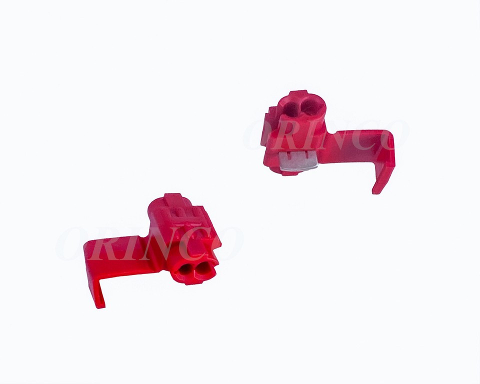 50) 3M Genuine Scotchlok 905 RED Quick Splice Wire Connectors 22-18 AWG ...