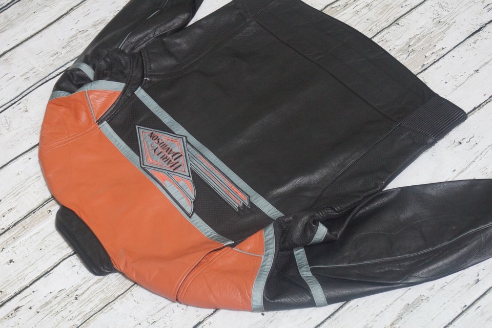 Harley Davidson Men's Cluster Classic Bar&Shield Leather Jacket 2XL ...