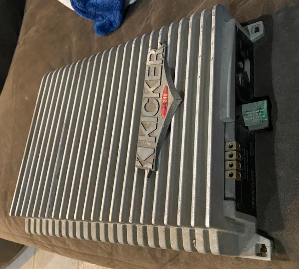 Kicker ZR240 Old School 2-Channel Car Amplifier MDP Module (Made in USA ...