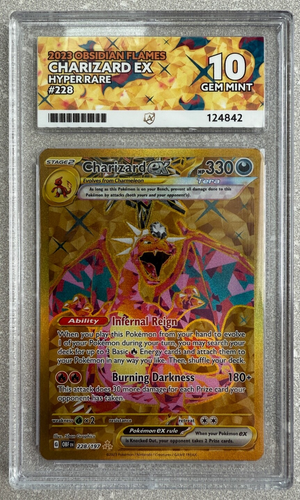 Charizard ex 228/197 Sv03: Obsidian Flames Holo HYPER RARE GEM MINT ACE ...