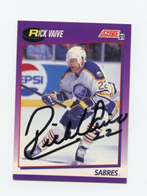 RICK VAIVE SABRES AUTOGRAPH AUTO 91-92 SCORE AMERICAN #26 *27291 | eBay