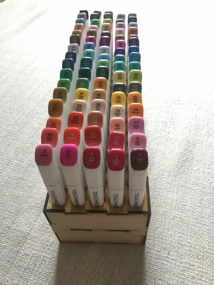 PEN Pencil BOX HOLDER organiser TOUCHNEW PROMARKER storage pot MDF ...