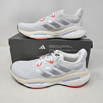 Wmns Adidas Solarglide 6 Boost White Silver Comfy Running Shoe / HP7680 ...