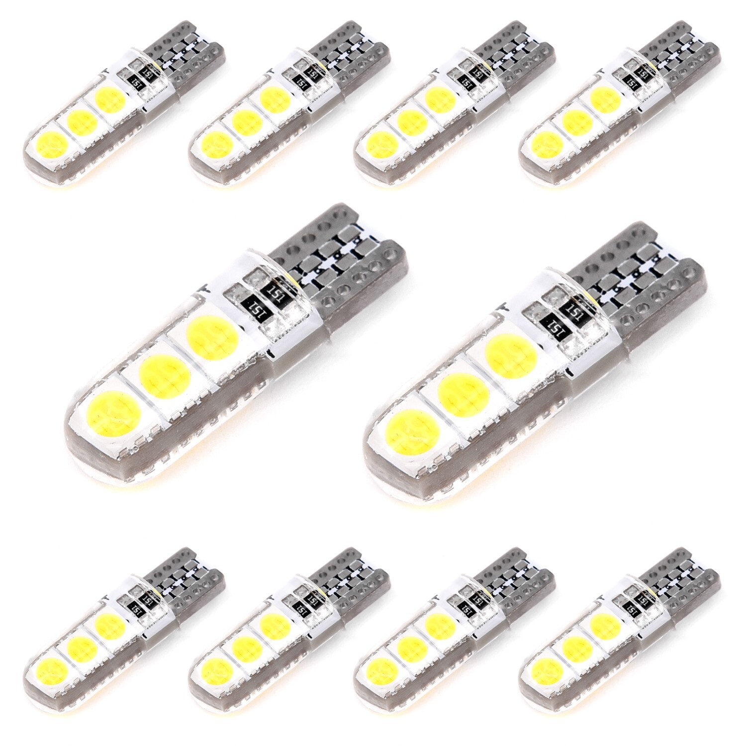 Reliable T10 5050 6SMD Silicone Shell Canbus Car LED Side Wedge Lights ...