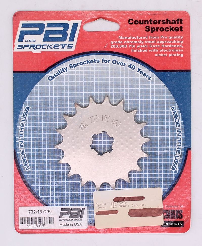 Pbi Front Cs Sprocket 18T-428 Kaw/Suz/Yam (50-73218) for sale online | eBay