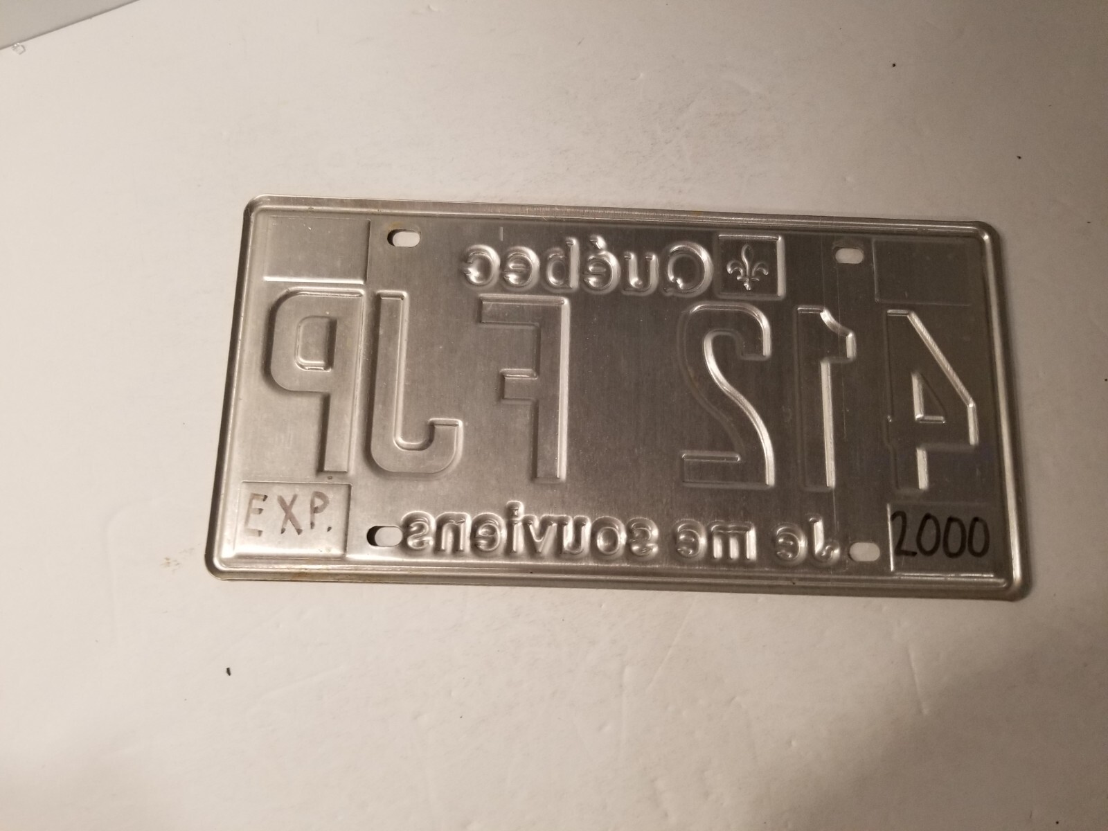 1990's Quebec License Plate | eBay