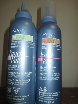 2x Roux Fanci-Full Color Styling Mousse 18 Spun Sand – 6 oz | eBay
