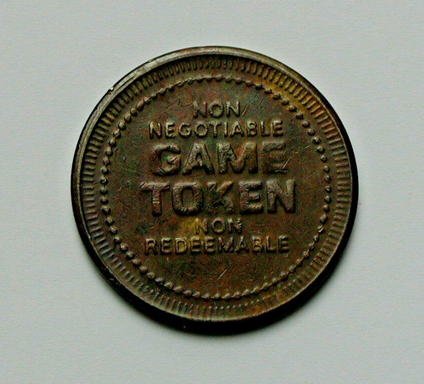 Vintage Clown Face Amusement Game Token - NO CASH VALUE - maverick ...