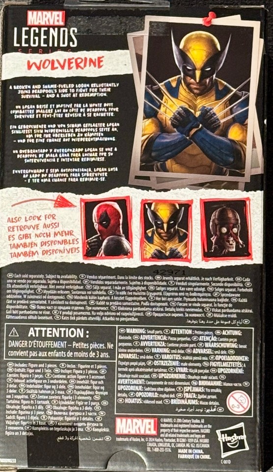 Marvel Legends • Deadpool + Wolverine: WOLVERINE 6-in Action Fig ...