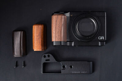 Wood Camera Grip For RICOH GR3 GRIII GR3X Camera with Aluminum Alloy ...