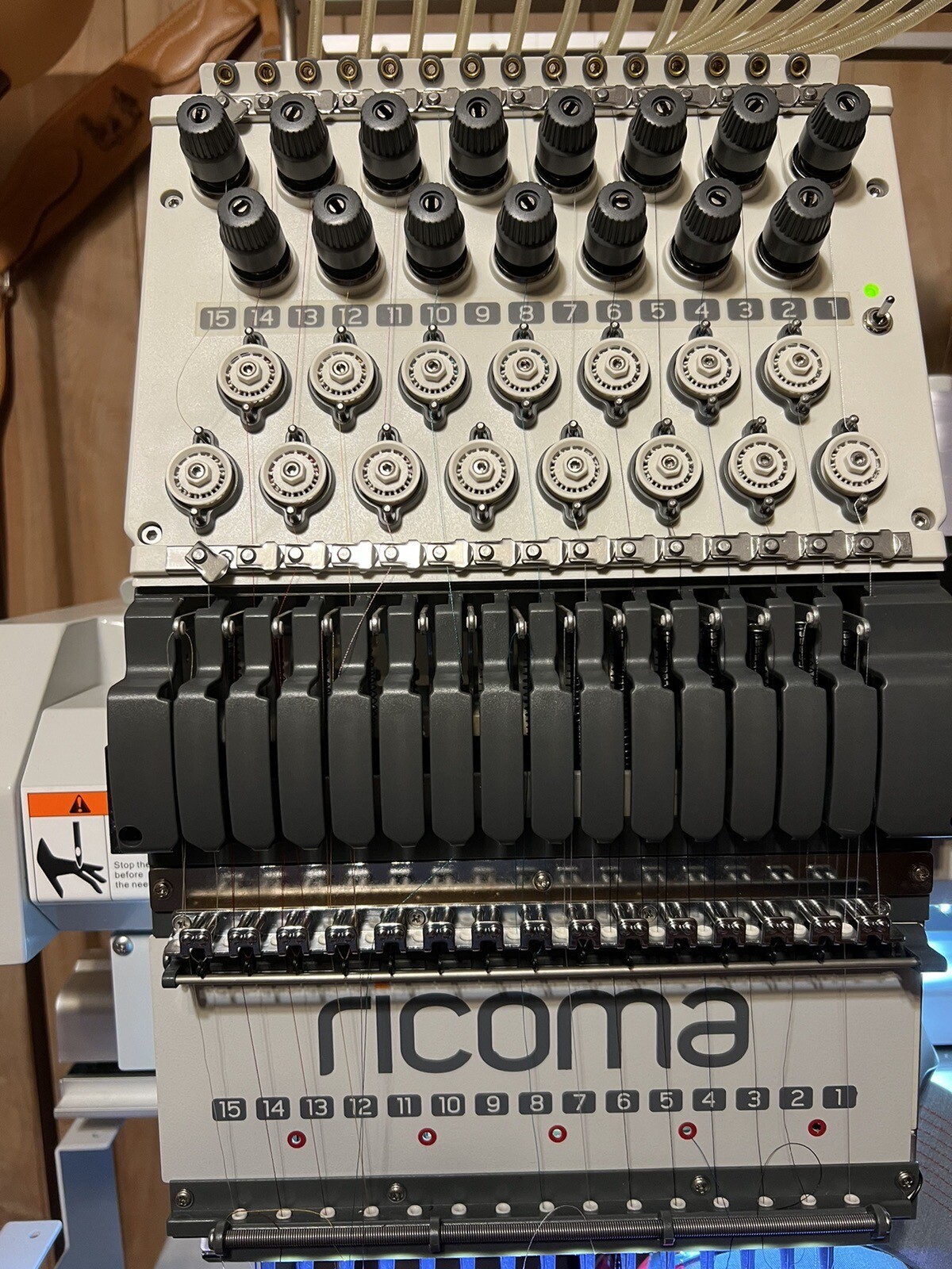Ricoma MT-1501, Single Head, 15 Needle Commercial Embroidery Machine | eBay