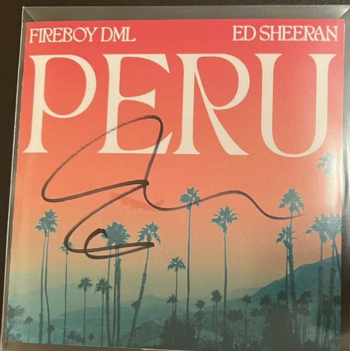 Peru Fireboy DML CD Single | Hand Signed By Ed Sheeran 🔥 | eBay