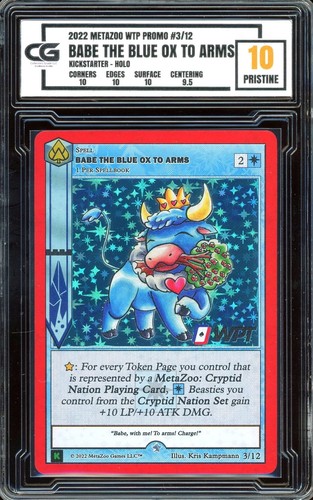 Metazoo WPT KICKSTARTER POKER PROMO #3 Babe Blue Ox To Arms HOLO CG 10 ...