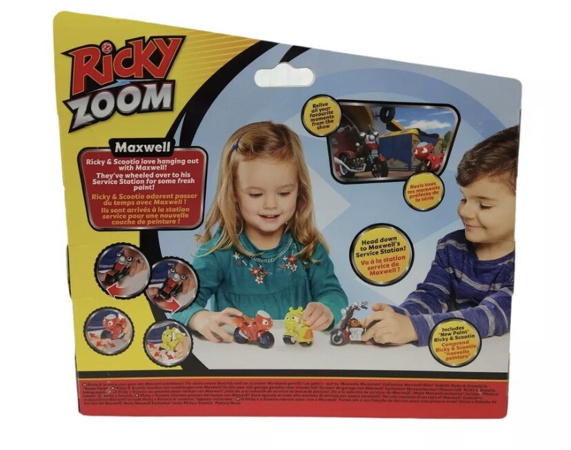 Ricky Zoom Maxwell & the Bike Buddies Toy Motorcycle Action Figures | eBay