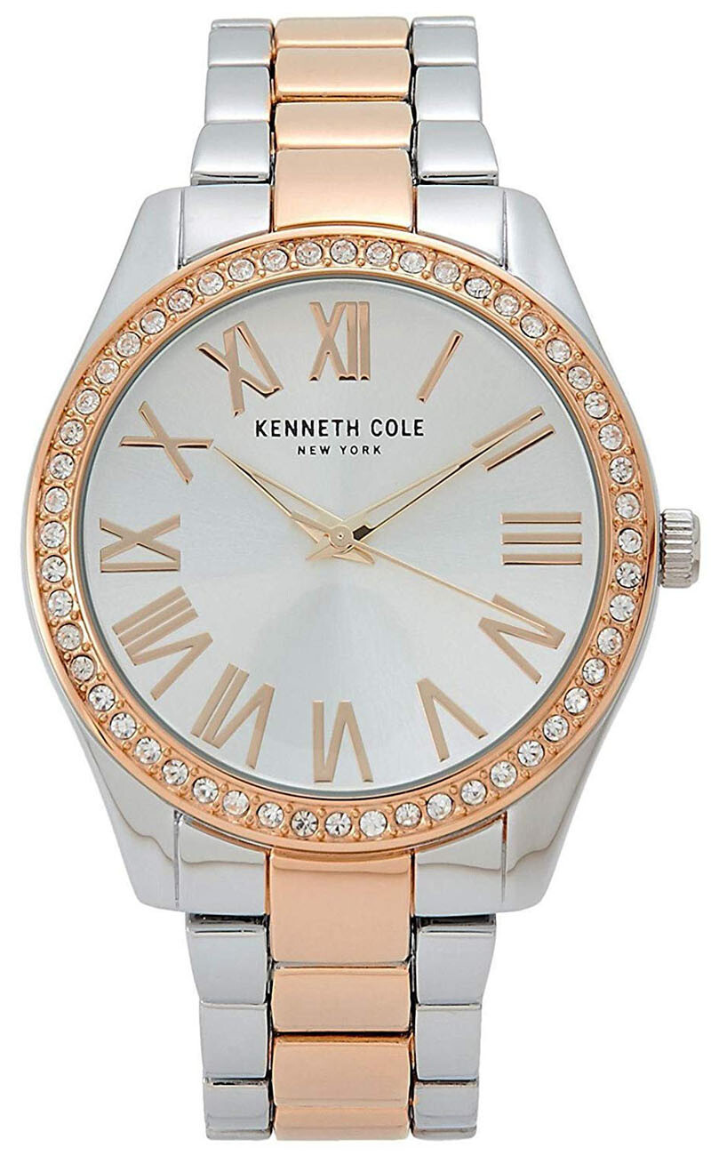 Kenneth Cole KC50664007 New York Silver Dial Two Tone Stainless Women's ...