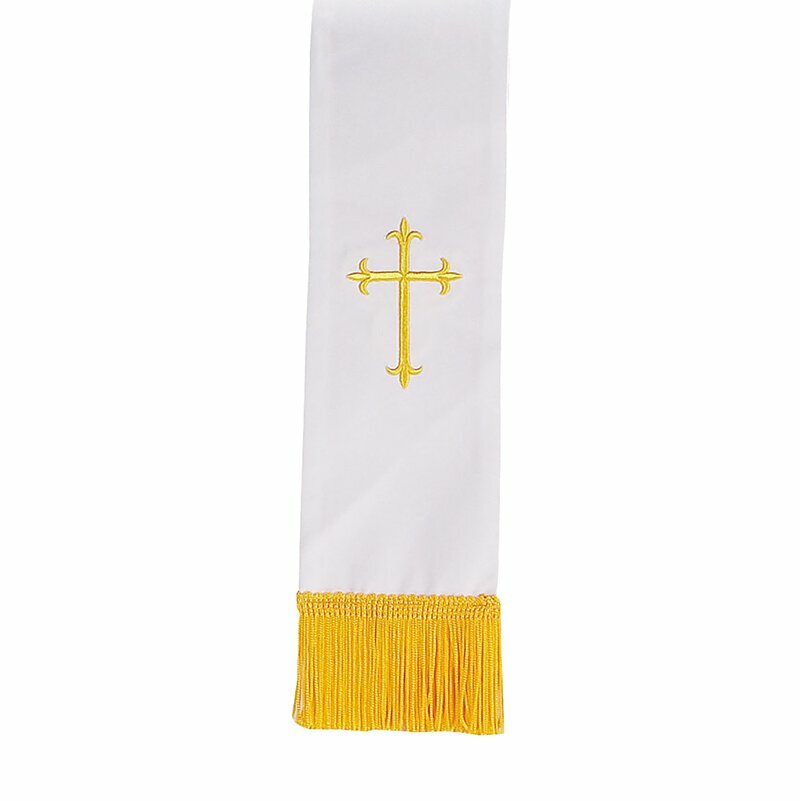 RED AND WHITE 3-PIECE PARAMENT SET: ALTAR FRONTAL + PULPIT FALL ...