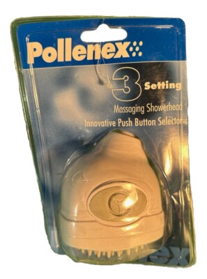 Pollenex 3 Setting Massaging Showerhead Push Button Selector New | eBay