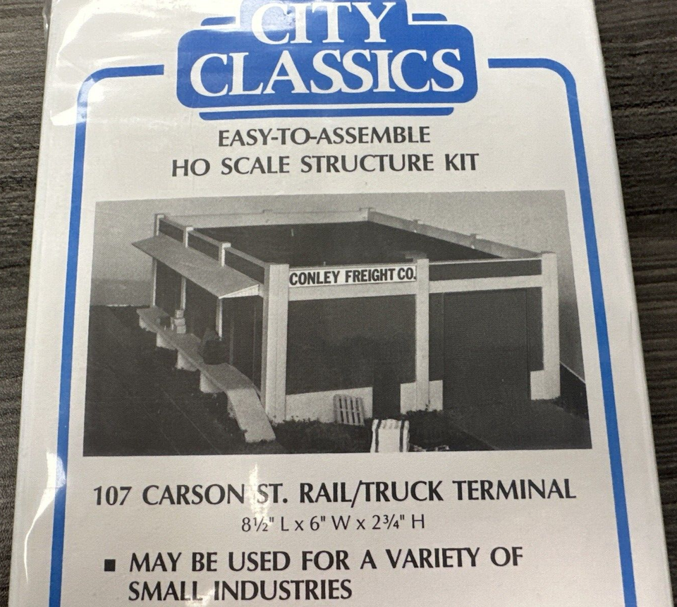 City Classics HO Scale Kit - 107 Carson St. Rail/Truck Terminal 1 :87 ...