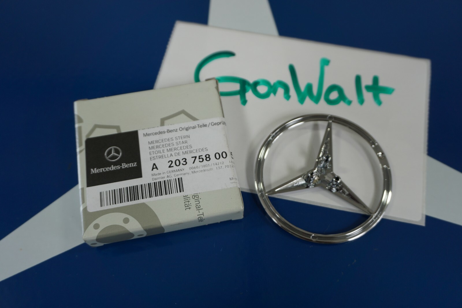 2037580058 Mercedes Benz OE Factory Trunk Star Emblem Badge C class | eBay