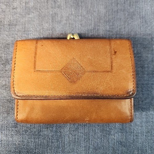 Princess Gardner Wallet Coin Purse Brown Full Grain Cowhide Leather ...