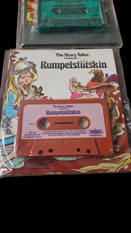 Vintage 1970s Superscope Storyteller Cassette Tapes With Books ...