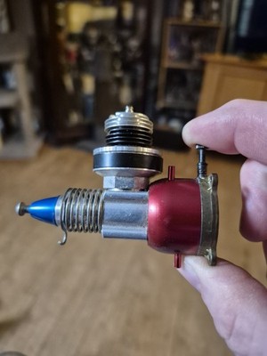 VINTAGE COX THIMBLE DROME RED PEE WEE 020 .020 GLOW MODEL AIRPLANE ...