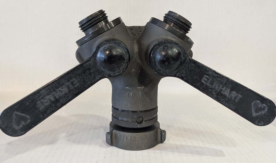 Wild Land Fire Fighting Elkhart Gated Wye Double Ball Valve 60 WP Red ...