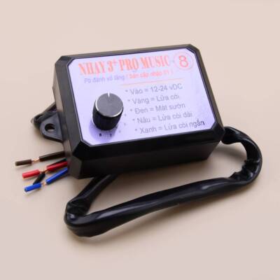 1x 12V-24V Musical Electronic Horn Controller 8Tones 3 Pro Horn Speaker ...