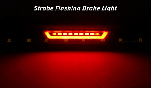 GLOSS BLACK REAR DIFFUSER W/ LED BRAKE LIGHT FOR 19-22 BMW G20 3 SERIES ...