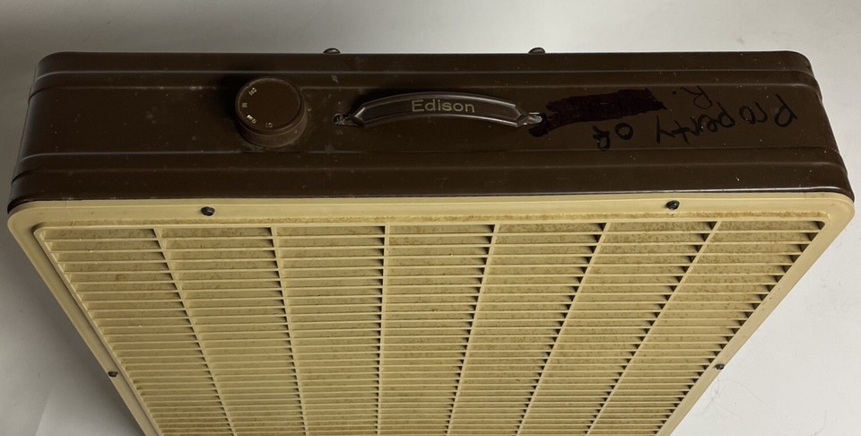 Vintage Edison Thin N Light 3 Speed 20” Metal Box Fan with Box Model ...